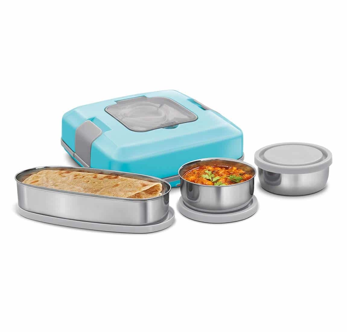 Buy Milton Flatron Electric Stainless Steel Tiffin 3 Containers For Best Price from Nearest Store